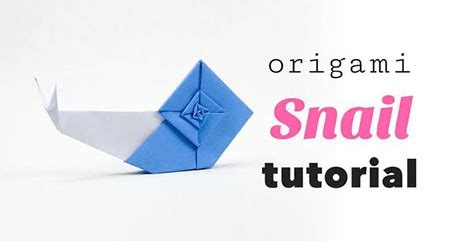 Snail Origami Paperized Crafts
