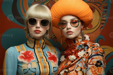A Fun And Quirky Exploration Of Kitsch Fashion Showcasing Bold Prints
