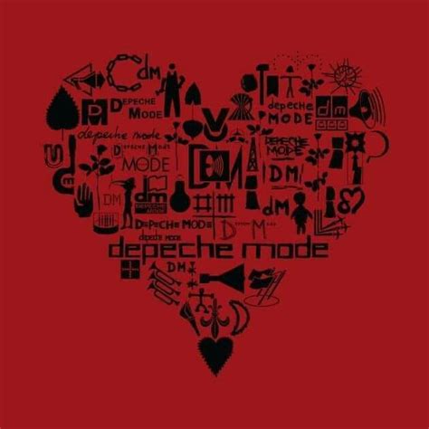Depeche Mode A Heart Made Up Of Many Different Types Of Symbols