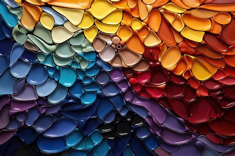 Resumen El Fondo De Las Charcos Irisantes Foto Premium