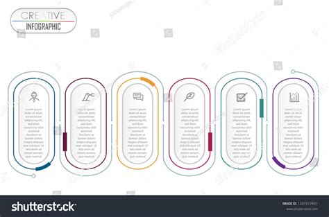 Infographic Diagram Design Step Process Flowchart Vector De Stock Libre De Regal As