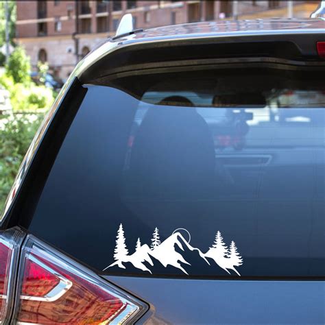 Mountain Decal Forest Adventure Decal Outdoor Car Window Stickers