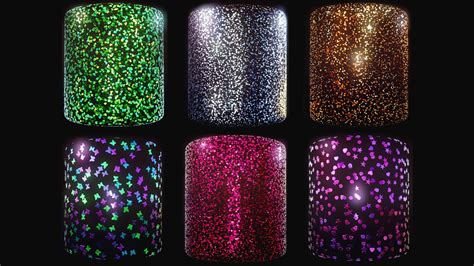 Glitter Substance Material Collection And Textures 3d Model