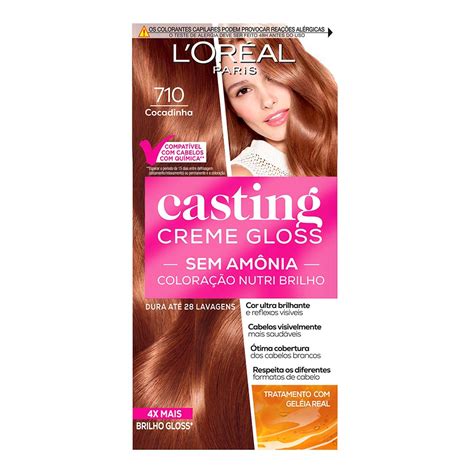 Tinta De Cabelo Loréal Paris Casting Creme Gloss 710 Cocadinha 246g