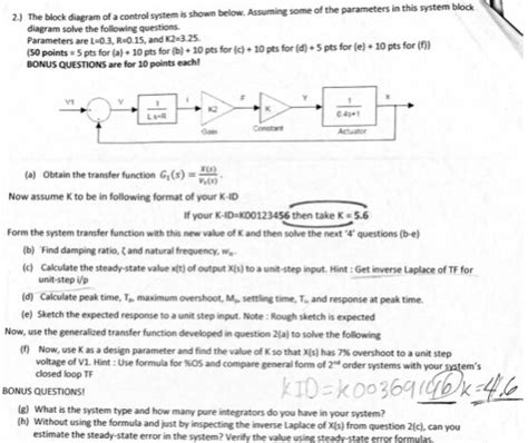 Solved Block The Block Diagram Of A Control System Is Shown Chegg