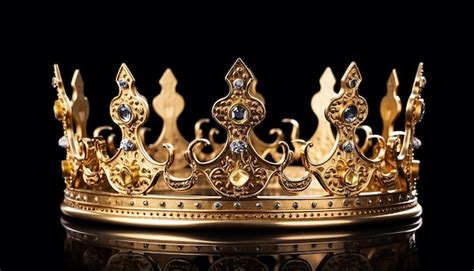 Premium Ai Image King Crown Isolated On White Background