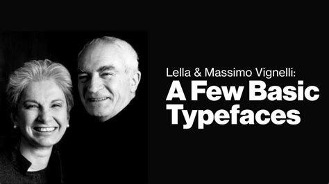 These Are The Only Fonts You Need A Few Basic Typefaces Documentary Lella And Massimo