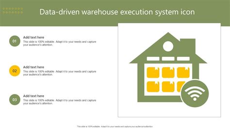 Data Driven Warehouse Execution System Icon Ppt Presentation