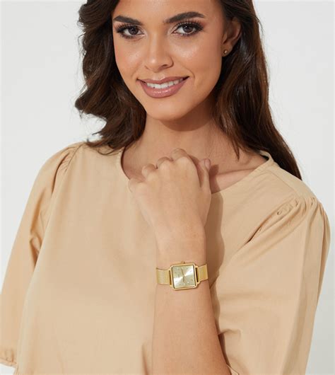 Buy Deezee Ccc Classic Square Dial Analog Watch In Gold 6thstreet Uae