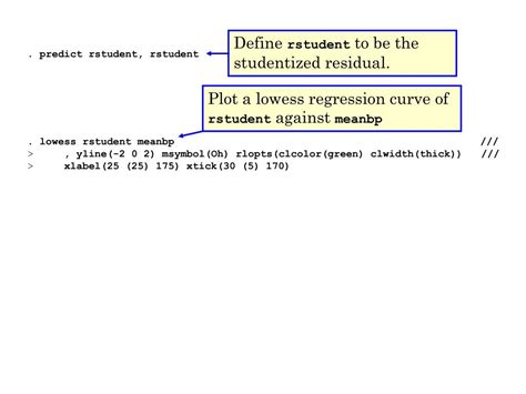Ppt Using Stata 9 To Model Complex Nonlinear Relationships With Restricted Cubic Splines