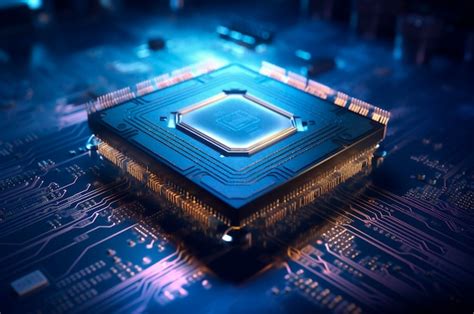 Premium Photo Cpu Advanced Central Processing Unit Concept Network Security Motherboard Chip