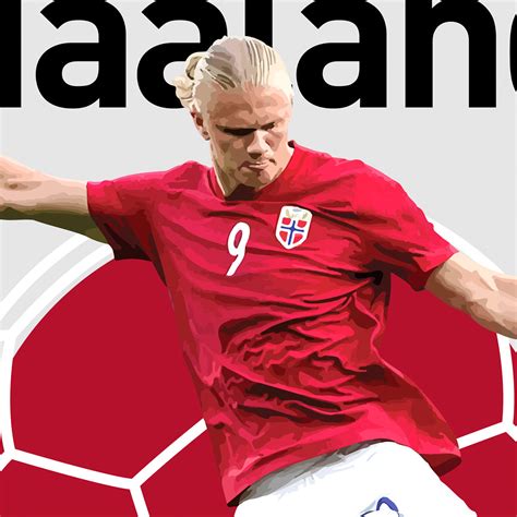 Erling Haaland Poster Haaland Norway National Team Poster Sold By Hail