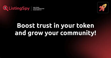 Sponsored Token Info On Listingspy