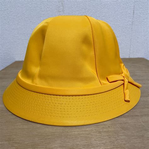Yahooオークション 通学帽 黄色 無地 58 学販品
