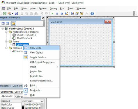 Excel Macro Class Userform Module
