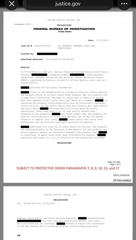 Incinerator 🔥 Epstein Files Case 31e Ny 3027571 07192019 A Retired New Mexico State