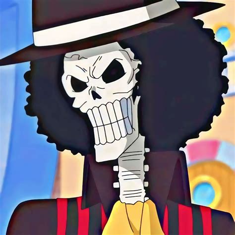 𓆩♱𓆪 One Piece Anime Skull Brook Profile Picture Brook Pfp