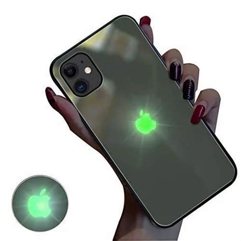 Iphone Led Logo Glass Back Case Cover Apple At ₹ 1499piece In