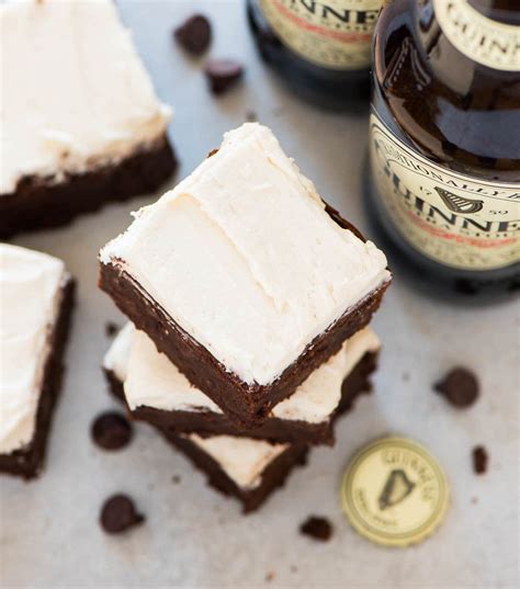 Guinness Brownies With Guinness Frosting
