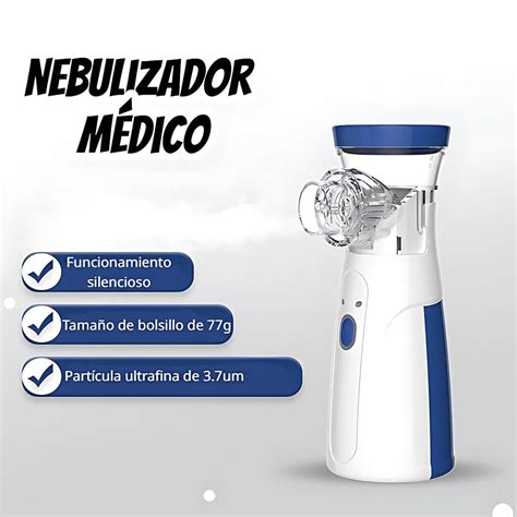 Nebulizador Portátil De Malla Ultrasónica Inhalador Mini Silencioso 8