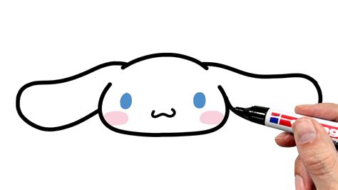 How To Draw Cinnamoroll Head Youtube