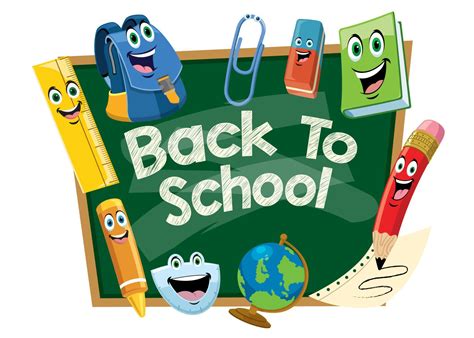 Back To School Design With Chalkboard Cartoon 22214836 Vector Art At