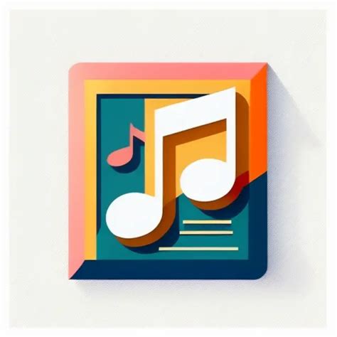 Music Note Icon Vector A Simplistic Colorful Icon Of Hobby Music On A