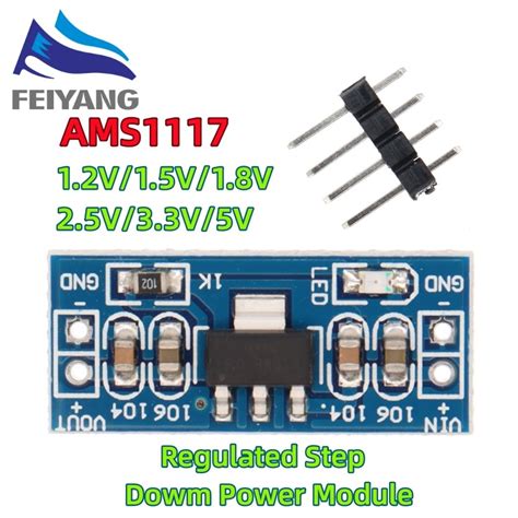 Ams1117 12v 15v 18v 25v 33v 5v Mô đun Cấp Nguồn Ams1117 50v Mô
