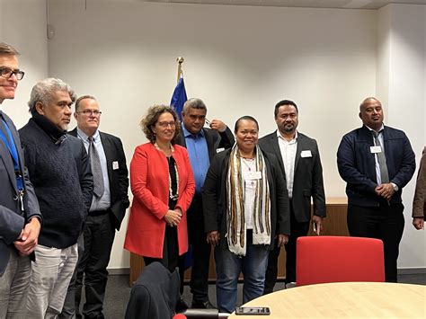 Mikaele Seo à Bruxelles Avec La Délégation De Wallis Et Futuna