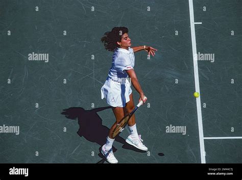 Gabriela Sabatini Arg Winner Of The Womens Singles Championship At