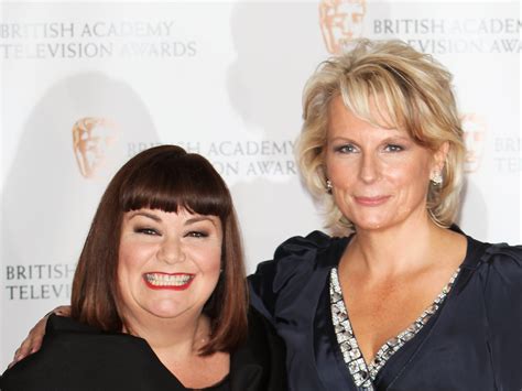 Dawn French 2014 Dawn French Lets Husband Trim Her New Hair With A