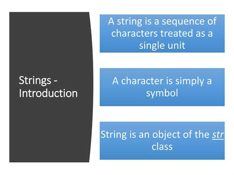 Python Strings Ppt