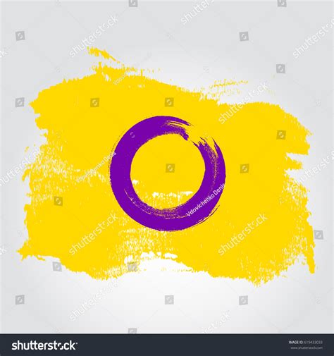 Intersex Pride Flag Form Brush Stroke Stock Vector Royalty Free