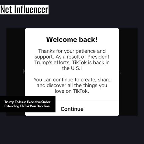 Trump To Issue Executive Order Extending Tiktok Ban Deadline