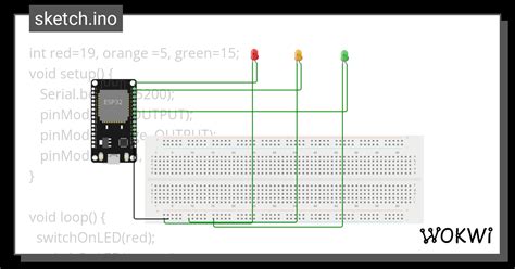 Traffic Light Signal Wokwi ESP STM Arduino Simulator