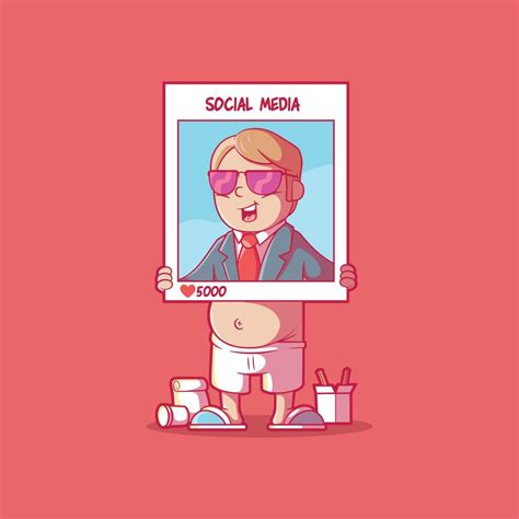 Character Sharing In Social Media Vector Illustration Connection