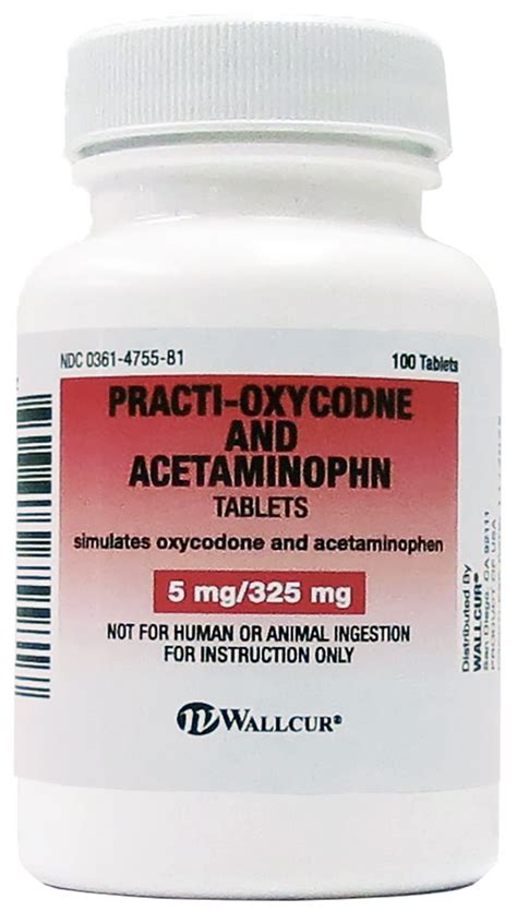 Practi Oxycodone And Acetaminophen Oral Meds 100 Tablets 5 Mg 325 Mg
