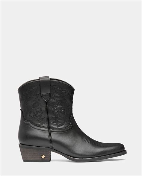 Black Cowboy Ankle Boots Women It Silvi Black Itshoes