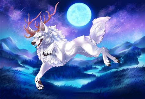 Night In The North Woods Art By Me R Furry