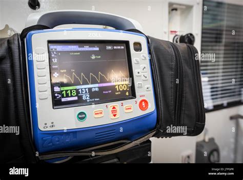 A Zoll Ecg Monitor And Defibrillator Pictured In An Ambulance In The Uk