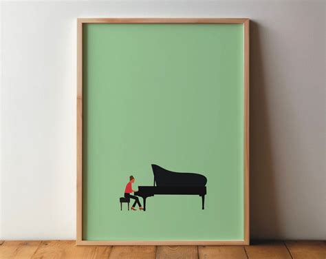 Dopaprint Unframed Paper Poster Grand Piano Player Piano Player Poster