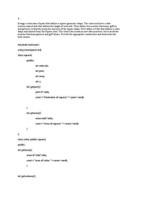 Cb Enu4cse20043 Single Inheritance Pdf Method Computer