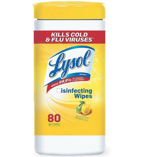 Lysol Multi Surface Disinfecting Wipes Lemon Lime 80ct