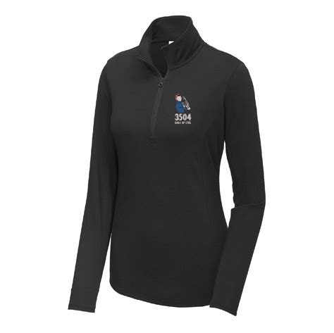 Ladies Embroidered 14 Zip Pro Knitwear