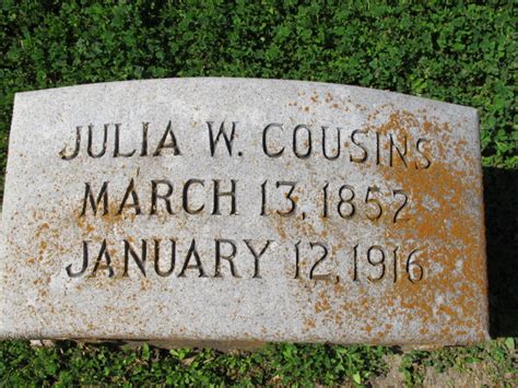 Julia Webber Wooldridge Cousins 1852 1916 Homenaje De Find A Grave