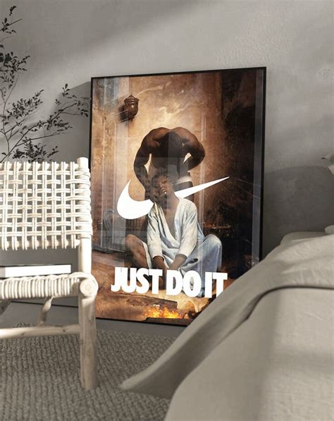 Nike Poster Color Design Just Do It Poster One Frame Digital Poster