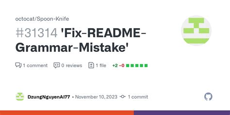Fix Readme Grammar Mistake By Dzungnguyenai77 · Pull Request 31314