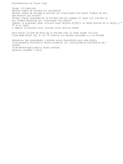 Procedimientos En Visual Lisp Pdf