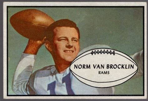 Lot Detail 1953 Bowman Football 11 Norm Van Brocklin Rams