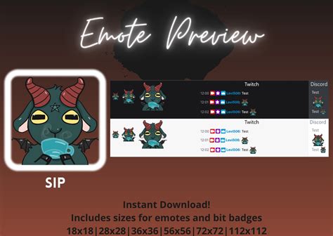 Baphomet Emotes Cute Demon Devil Emote Pack For Discord Or Twitch Etsy
